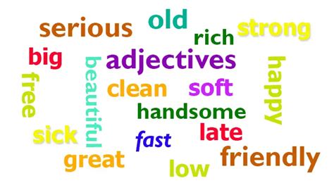 Adjectives Esl Gold