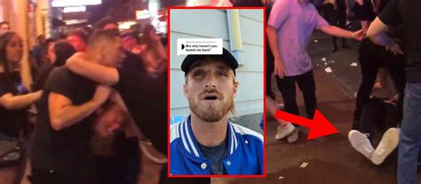 Video Nate Diaz Gets Into It With Logan Paul Lookalike Leaves Him Passed Out On The Floor