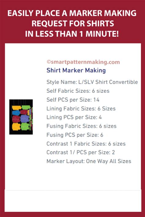 Marker Making Services For Apparel Industry