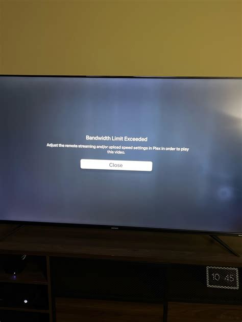 Plex Via Infuse Bandwidth Limit Exceeded Rplex