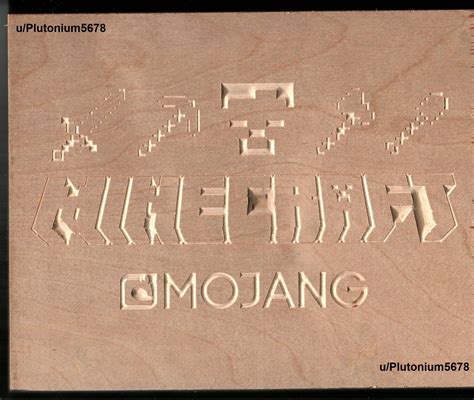 Made This In My Schools Woodshop Cnc Router R Minecraft