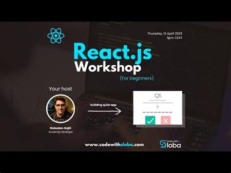 React Js Workshop For Beginners Building Quiz App YouTube