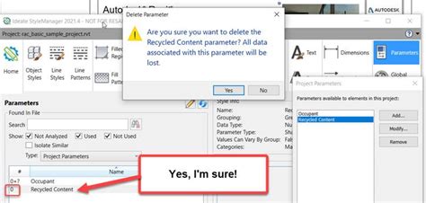 parameters and global parameters using ideate stylemanager revit add in