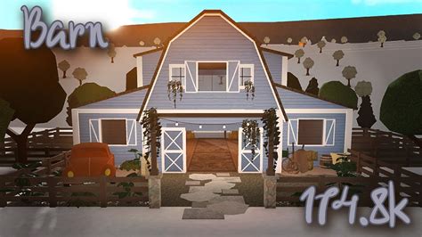 Bloxburg Barn Speed Build Youtube