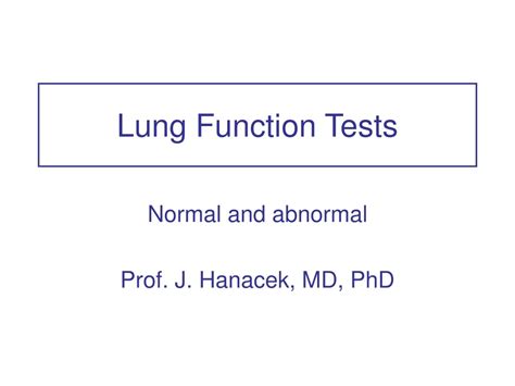 PPT Lung Function Tests Parameters And Terminology PowerPoint