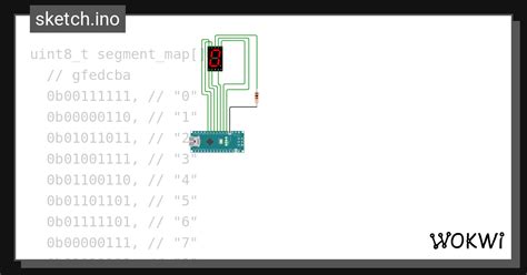 Arduino 7 Segmentos 2 Wokwi Esp32 Stm32 Arduino Simulator