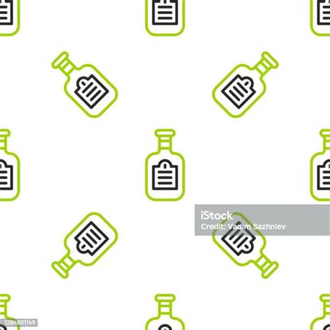 라인 소스 병 아이콘 흰색 배경에 매끄러운 패턴을 분리 케첩 겨자 마요네즈 병에 소스를 얹고 패스트푸드를 먹습니다 벡터 겨자에 대한 스톡 벡터 아트 및 기타 이미지 Istock