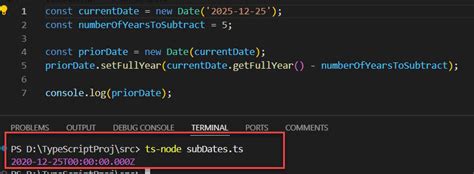 How To Subtract Dates In Typescript