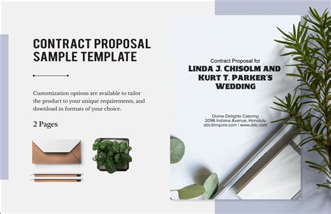 Free Contract Proposal Templates Editable And Printable
