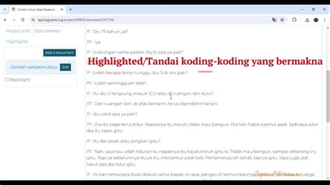 Analisa Data Kualitatif Taguette Youtube