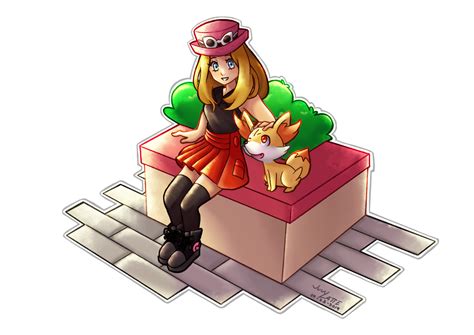 Pokemon X And Y Serena And Fennekin By Juvylatte On Deviantart