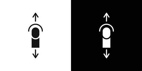 Vertical Swipe Icon Logo Set Vector Art At Vecteezy