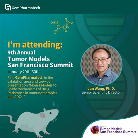 Excited To Be Part Of The 9th Annual Tumor Models San Francisco Summit