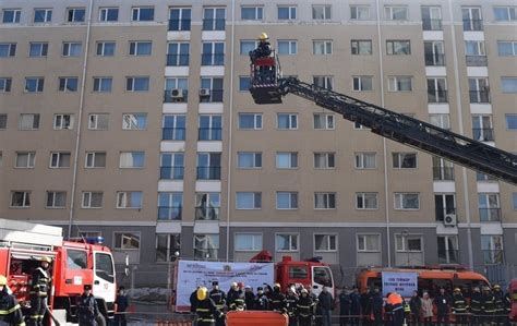 ФОТО Өндөр барилгад гарсан гал түймрийг унтраах дадлага сургууль