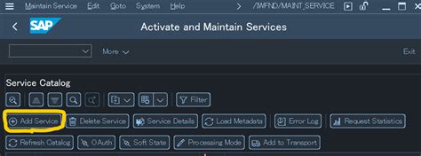 Odataサービスを有効化する Sapのすみっこ
