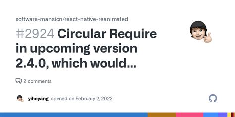 Circular Require In Upcoming Version 240 Which Would Probably Cause