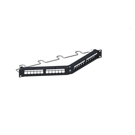 PATCH PANEL ANGULAR CAT6A CPPA UDDM SL 1U 24 PORTAS STP COMMSCOPE