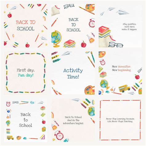 Back School Template Psd Editable Premium Psd Rawpixel