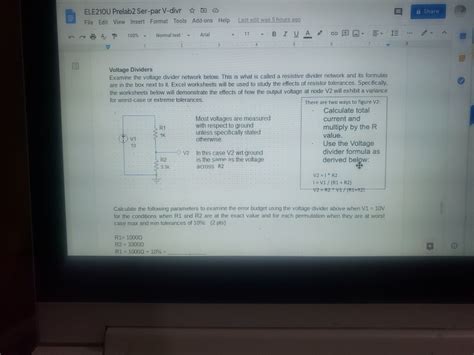Solved File Edit View Insert Format Tools Add Ons Help Last