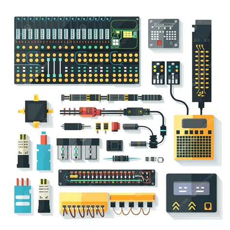 Arduino Plc Programable Logic Controller With Input And Output Flat Design Analog Arduino
