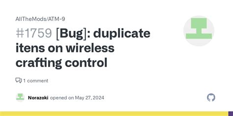 Bug Duplicate Itens On Wireless Crafting Control · Issue 1759