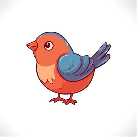 Premium Vector Cute Bird Cartoon Vector Illustration