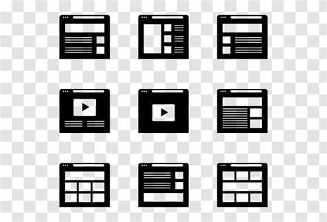 Website Wireframe Font Text Vector Transparent PNG