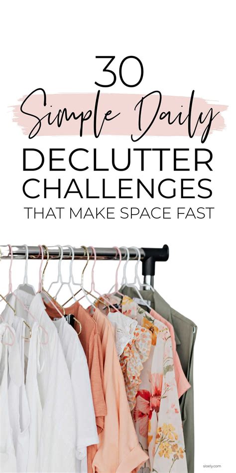 30 Daily Declutter Challenges Declutter Challenge Declutter Challenges