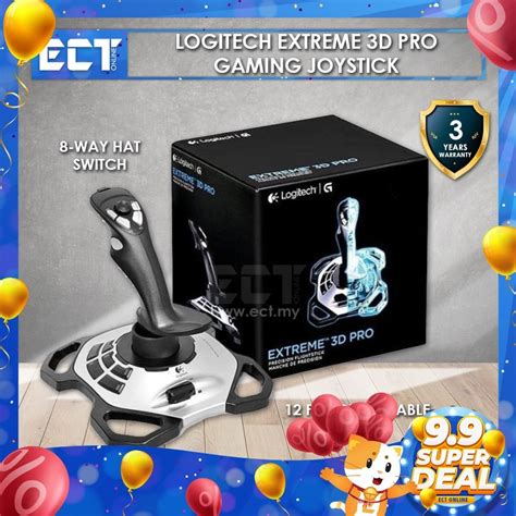 จอยสติ๊กเล่นเกม Logitech Extreme 三维 Pro Shopee Thailand