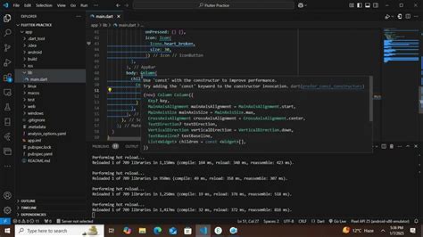 Flutter First App Tutorial Appbar Body Floating Button And Bottom Navbar In One Screen Youtube