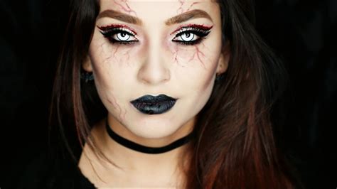 Hibrido Zombie Vampiro Maquillaje Facil Youtube