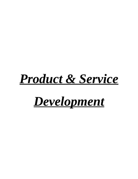 New Product And Service Development Process Desklib