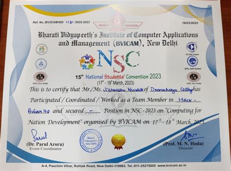 Vibhanshu Kaushik On Linkedin Team Iagropod Bvicam Nsc