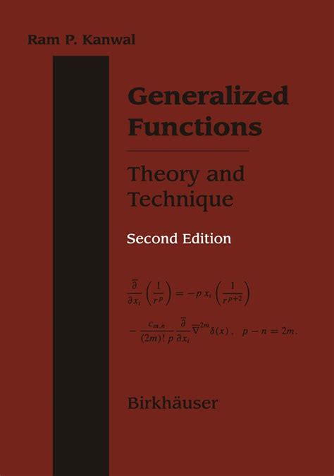 Generalized Functions Theory And Technique Theory And Technique Kanwal Ram P 9781468400373