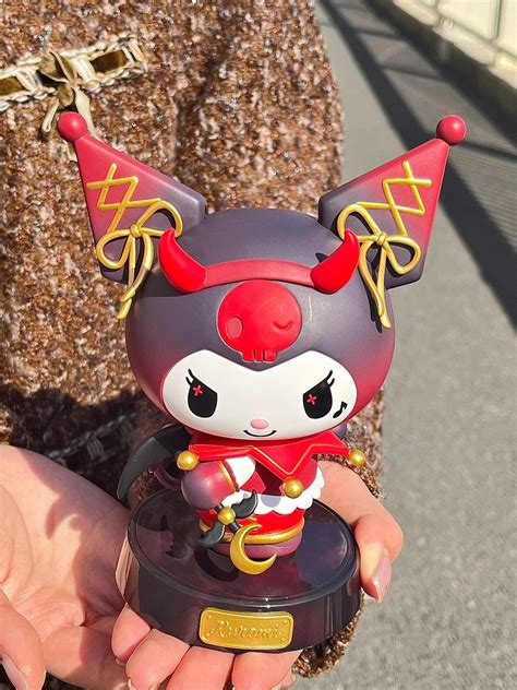 Kuromi Demon And My Melody Angel Figure In Kawaii Shop