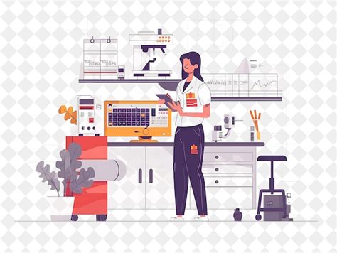 Rustic Qa Engineer With Characters Testing And Ensuring Soft Png People