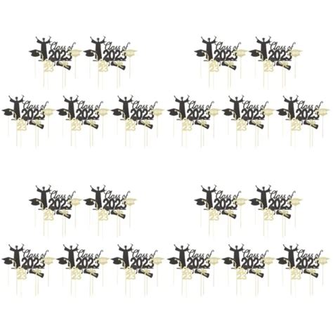 SAISON DES DIPLÔMES PCS Félicitations Graduation Cupcake Toppers EUR PicClick FR