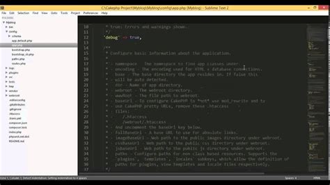 Tutorial Cakephp Setting Database Mysql Cakephp 3 Youtube