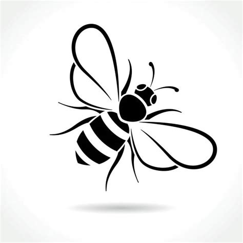 2600 Bee Silhouettes Stock Illustrations Royalty Free Vector