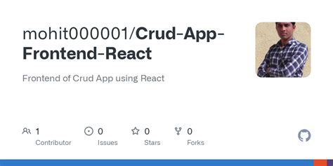 Github Mohit000001crud App Frontend React Frontend Of Crud App