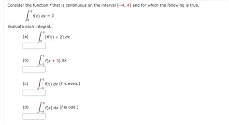solved consider the function f ﻿that is continuous on the