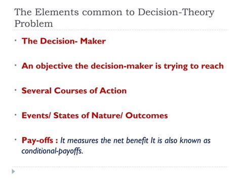 Decision Theory Ppt