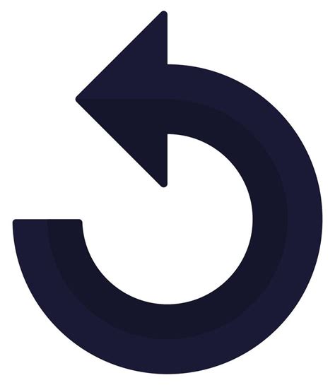 Counter Clockwise Rotate Icon Isolated On White Background 65439621 Vector Art At Vecteezy