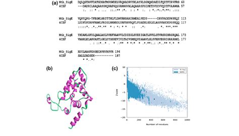 Homology Modelling Of Mtb Sige A Pair Wise Sequence Alignment Of Download Scientific Diagram