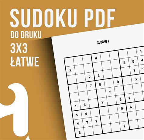 Sudoku Pdf Łatwe Z Rozwiązaniami Do Druku I Pobrania Online Artesis Kreator Online Ai