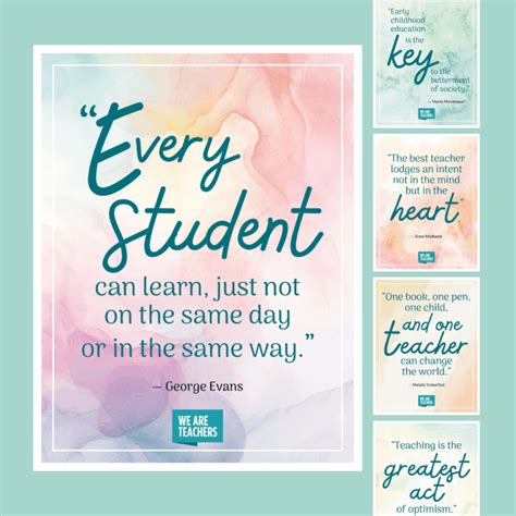 64 Inspirational Quotes For Teachers Plus A Free Printable Classroom