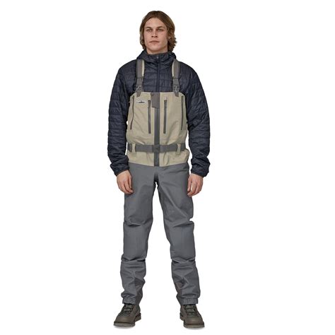 Patagonia Ms Swiftcurrent Expedition Zip Front Waders River Rock Gr