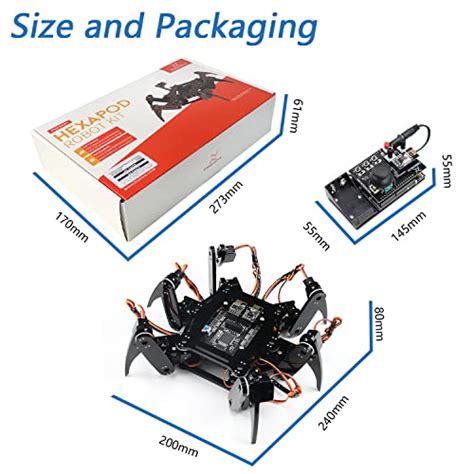 Freenove Hexapod Robot Kit Avec Télécommande Compatible Avec Arduino