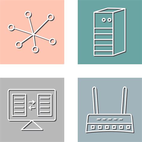 Internet And Server Network Icon 44676637 Vector Art At Vecteezy