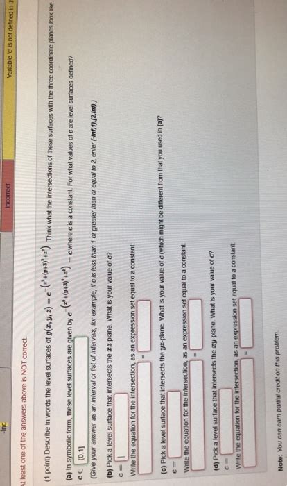 Solved Inc Incorrect Variable C Is Not Defined In Th At